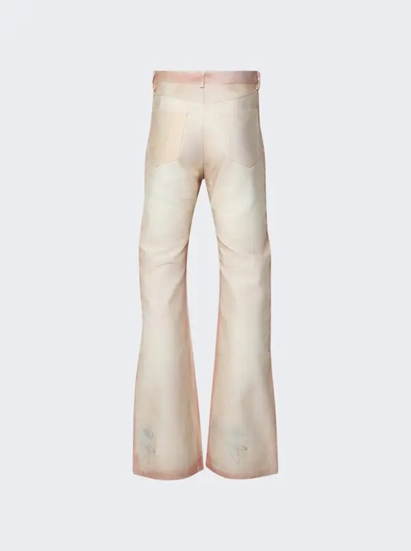 LA MASKARADE Printed Leather Straight Leg Pants