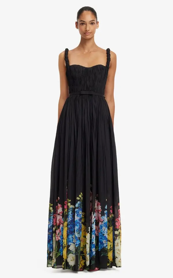 LEO LIN Angelina Ruffled Maxi Dress