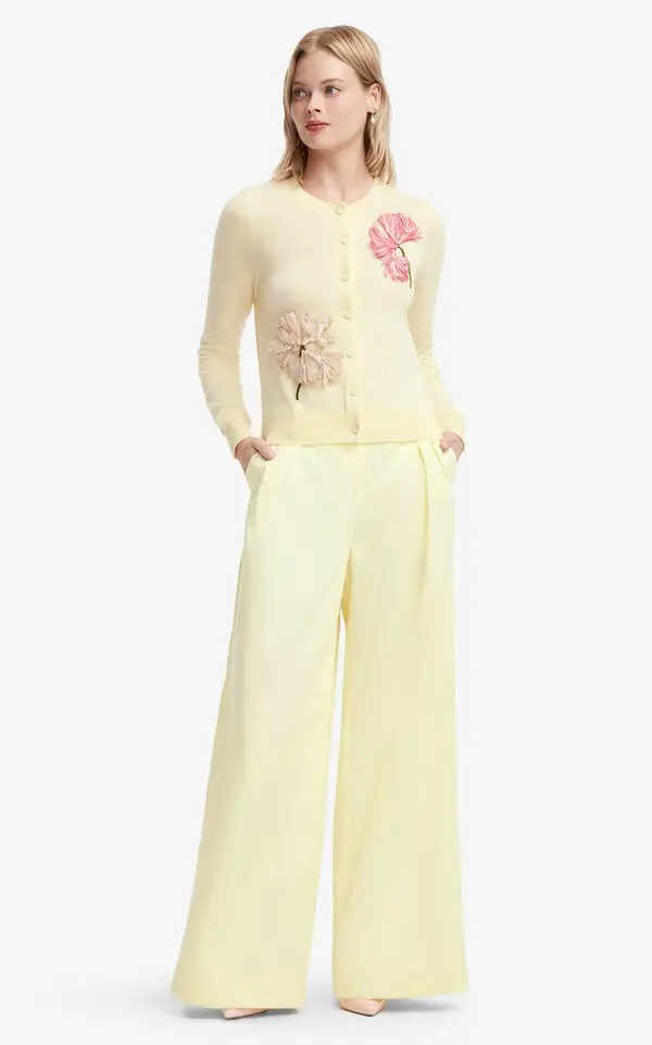 LEO LIN Elisha Wide Leg Pants - Yellow