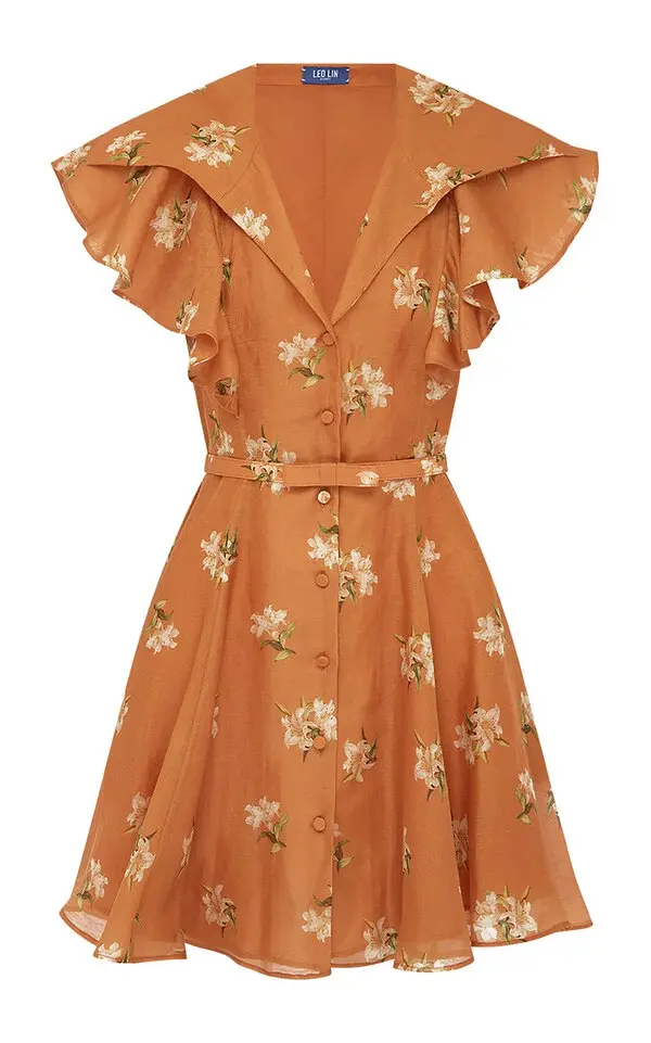 LEO LIN Isla Mini Dress - Orange