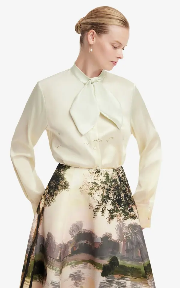 LEO LIN Cora Bow Blouse