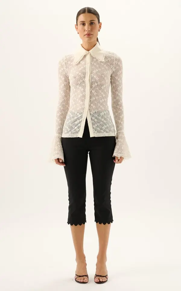 ROAME Daisie Lace Button Up Shirt