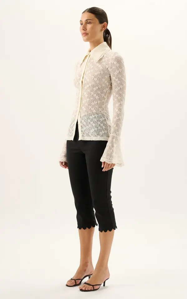 ROAME Daisie Lace Button Up Shirt