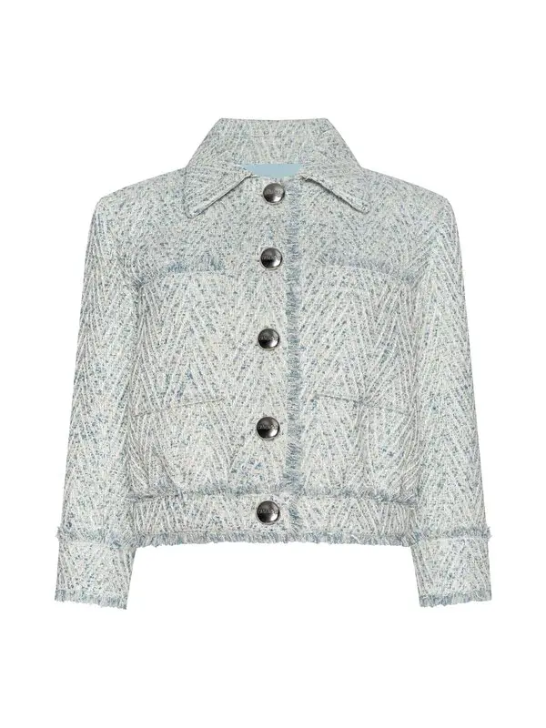 L'Agence Jia Fringed Tweed Jacket