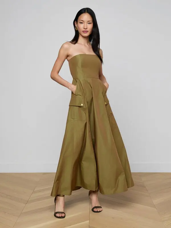 L'Agence Nessa Strapless Gown