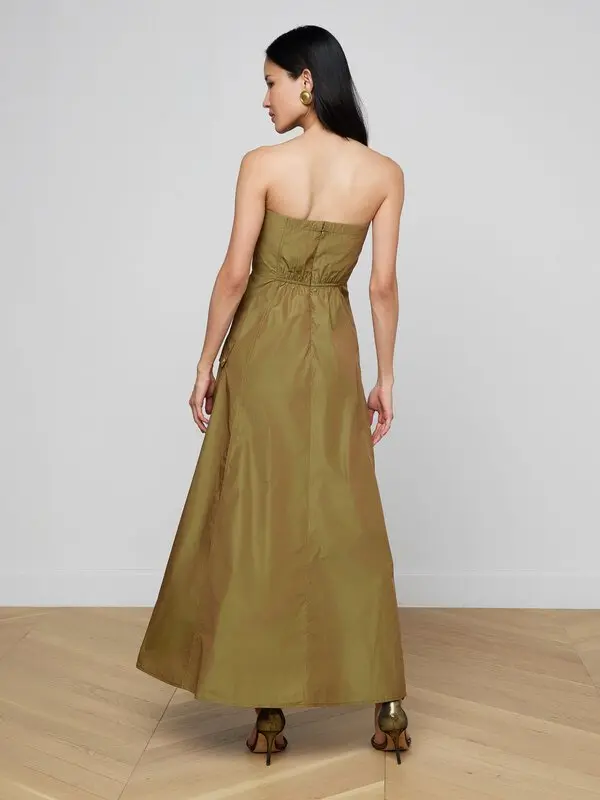 L'Agence Nessa Strapless Gown