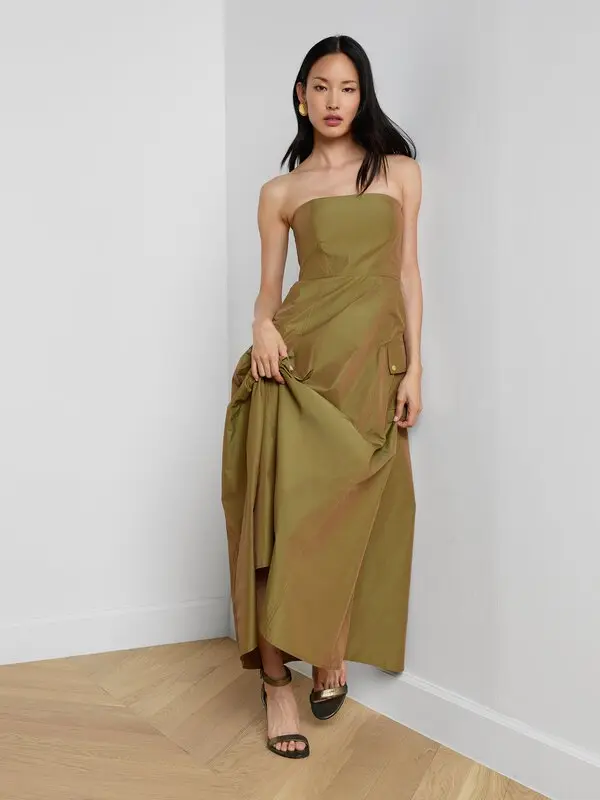 L'Agence Nessa Strapless Gown