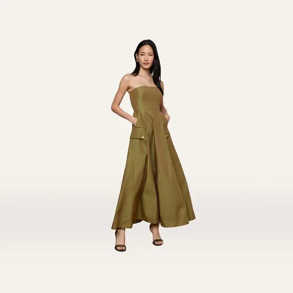 L'Agence Nessa Strapless Gown
