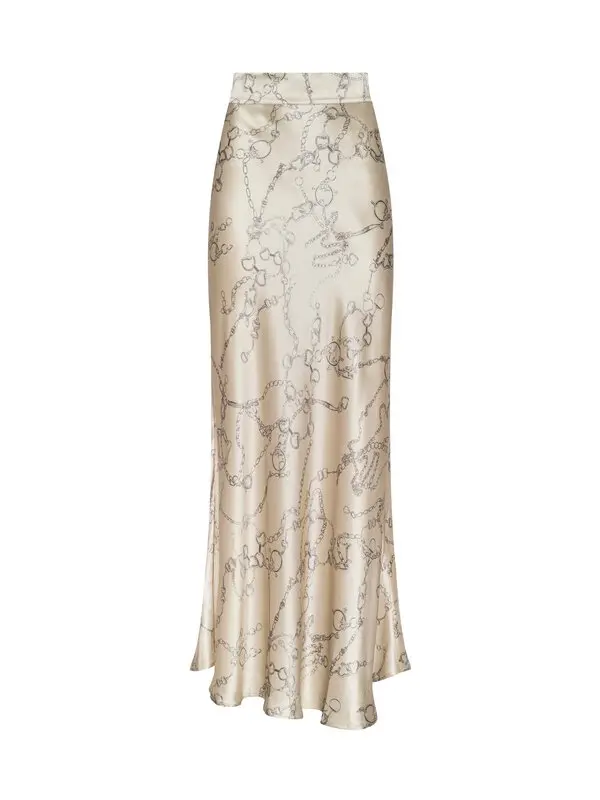L'Agence Ryker Silk Maxi Skirt