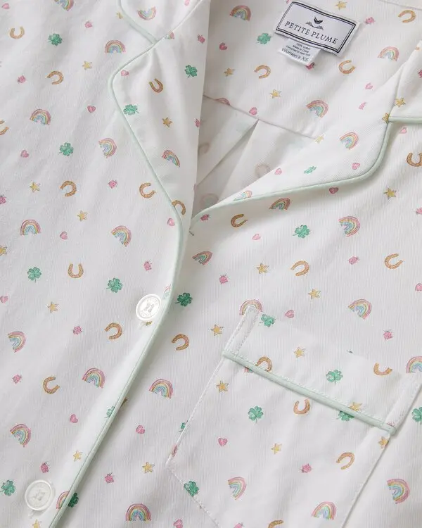 PETITE PLUME Good Luck Charms Twill Short Pajama Set