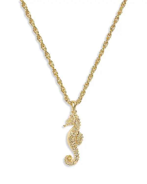 Kendra Scott Seahorse Pendant Necklace, 19 - Gold