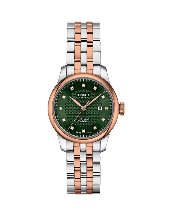 TISSOT Le Locle Watch, 29mm - Green/two-tone