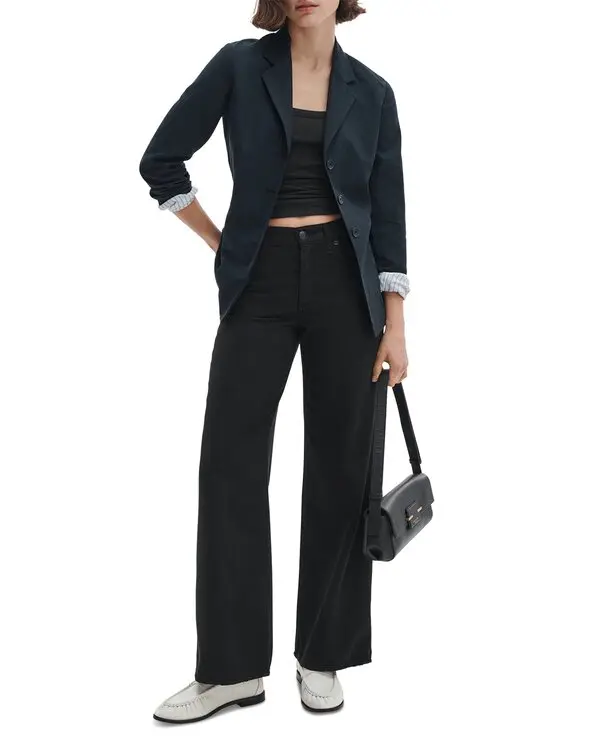 Rag & Bone Andi High-rise Wide-leg Jeans - Black