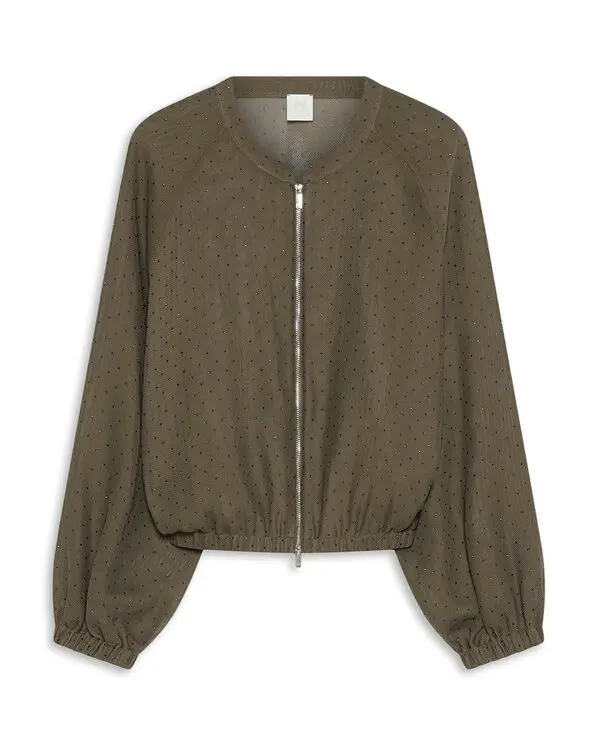 Marella Clarino Technical Mesh Bomber Jacket