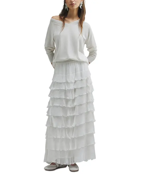 Marella Mlmtubo Tulle Look Sweater - Wool White