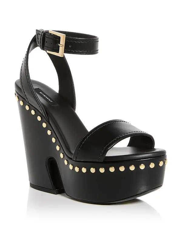 Givenchy Platform Clog Sandals - Black
