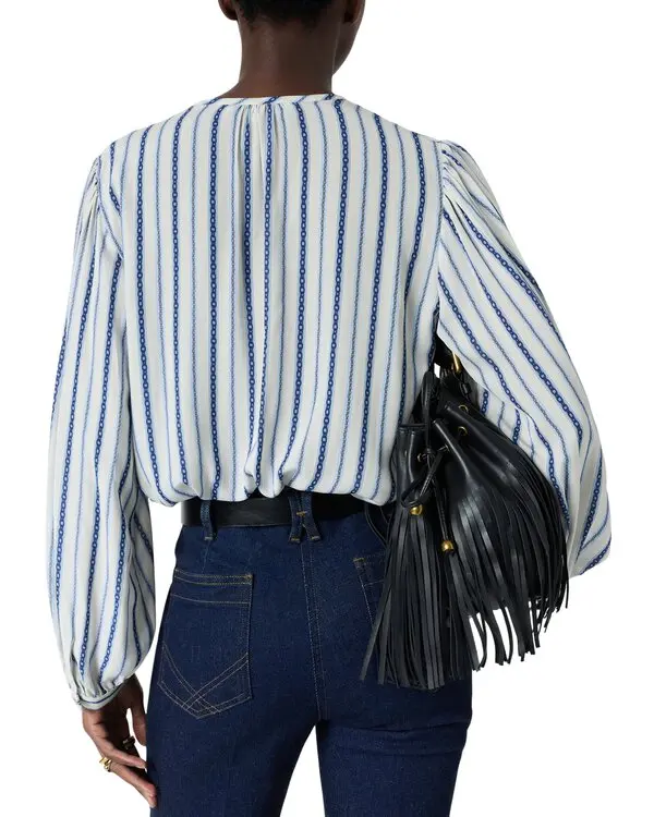Gerard Darel Cammie Striped Viscose Shirt