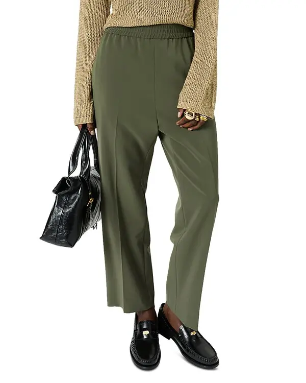 Gerard Darel Aliette Pull On Pants - Khaki Green