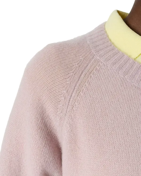 Gerard Darel Liviah Round Neck Cashmere Sweater - Pink