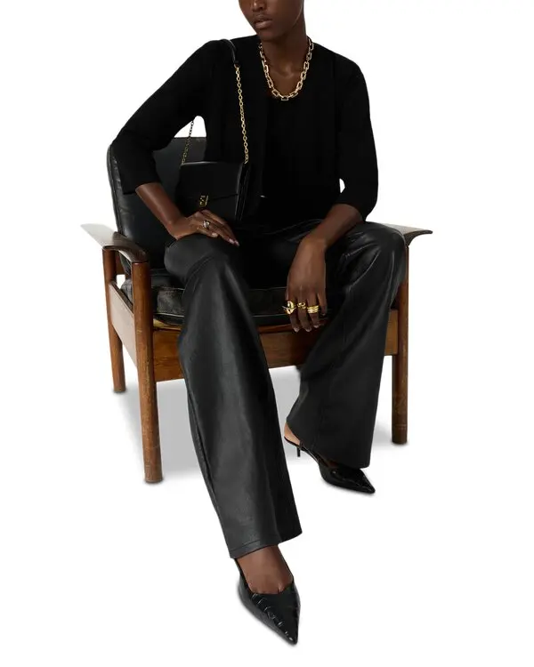 Gerard Darel Lynaya Edge To Edge Cardigan - Black