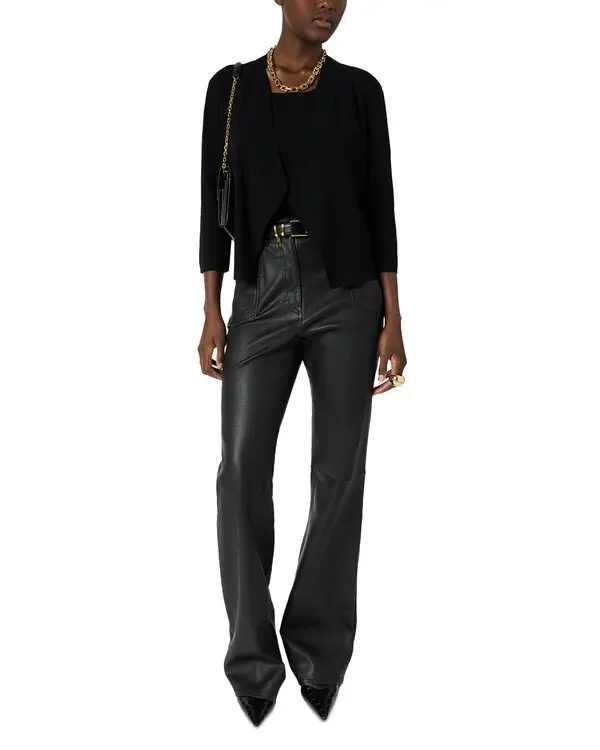 Gerard Darel Lynaya Edge To Edge Cardigan - Black