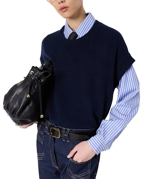 Gerard Darel Lohna Cashmere Sweater - Navy
