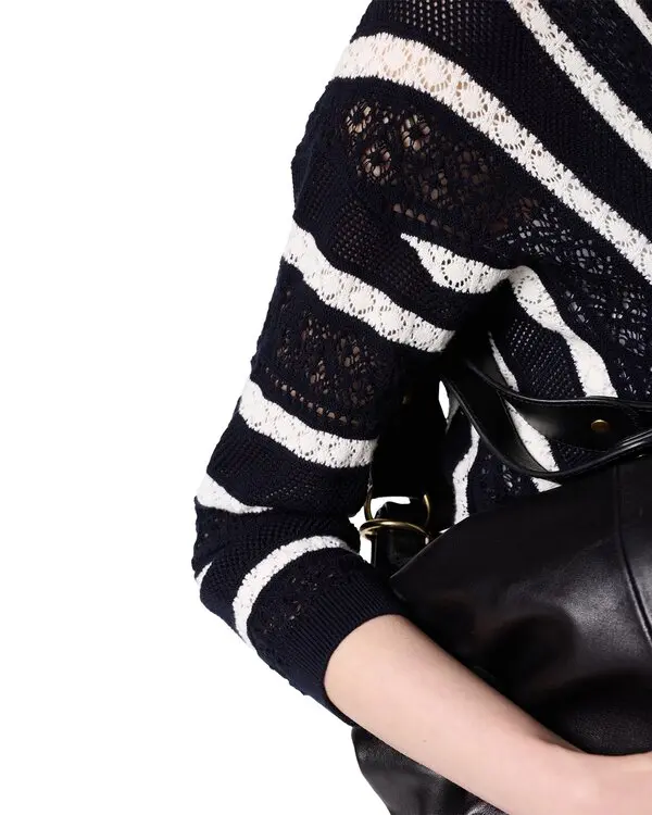 Gerard Darel Loretta V-neck Sweater - Navy