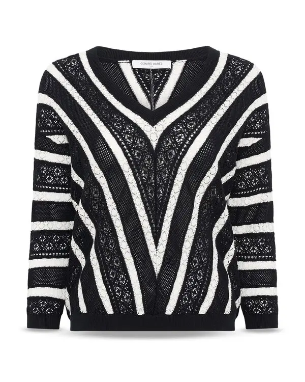 Gerard Darel Loretta V-neck Sweater - Navy