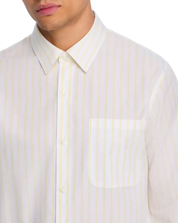 Vince Straight Hem Single Pocket Shirt