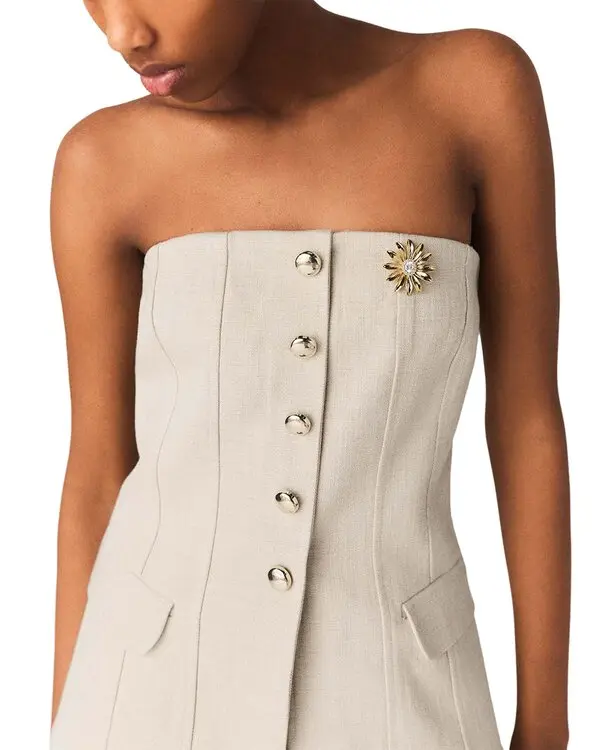 Maje Tailored Bustier Top