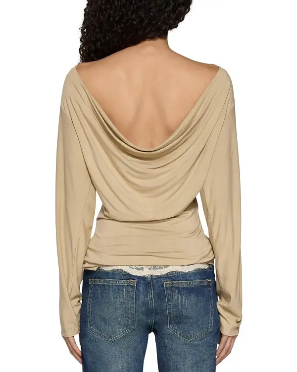 EB DENIM Zinnia Long Sleeve Top - Sand