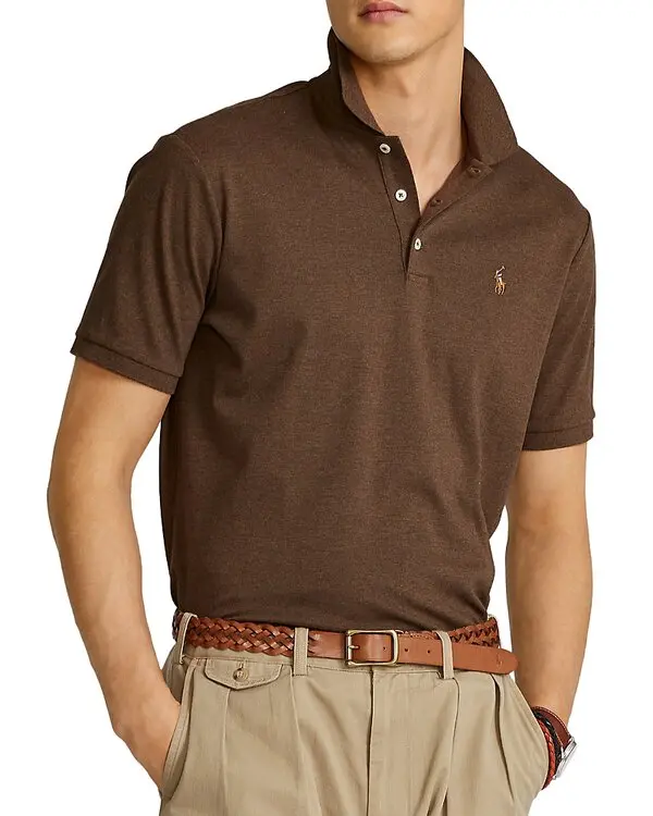 Polo Ralph Lauren Classic Fit Soft Cotton Polo Shirt - Brown Multi