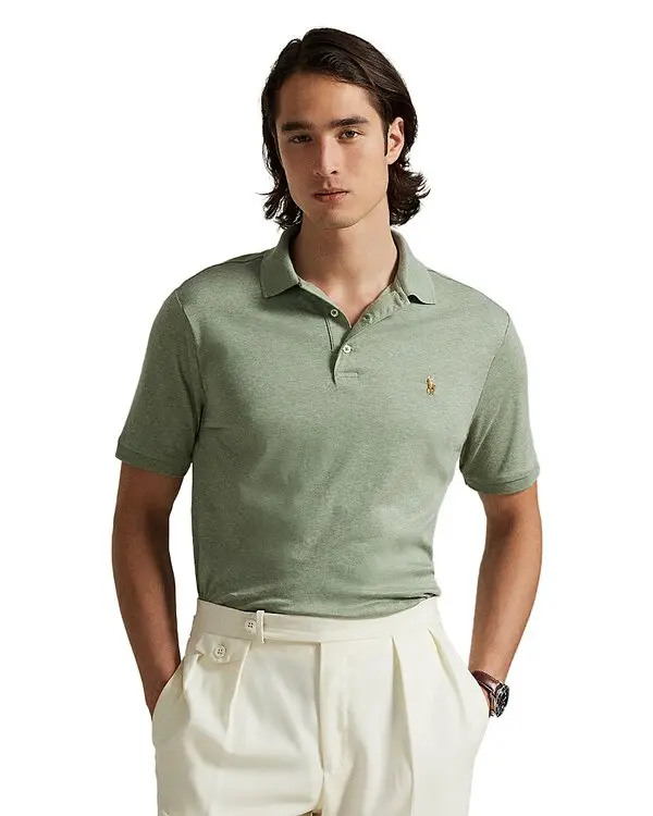 Polo Ralph Lauren Classic Fit Soft Cotton Polo Shirt - Green Heather