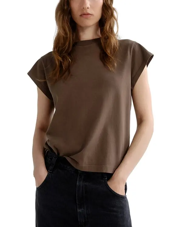 AGOLDE Bryce Cap Sleeve Tee - Uniform