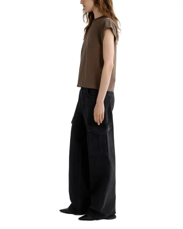 AGOLDE Bryce Cap Sleeve Tee - Uniform