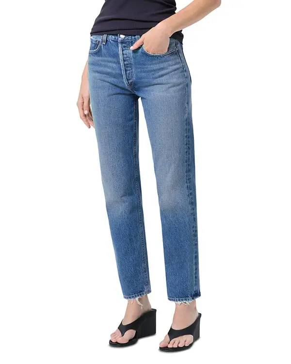 AGOLDE Romney Mid Rise Vintage Straight Jeans - Bounty