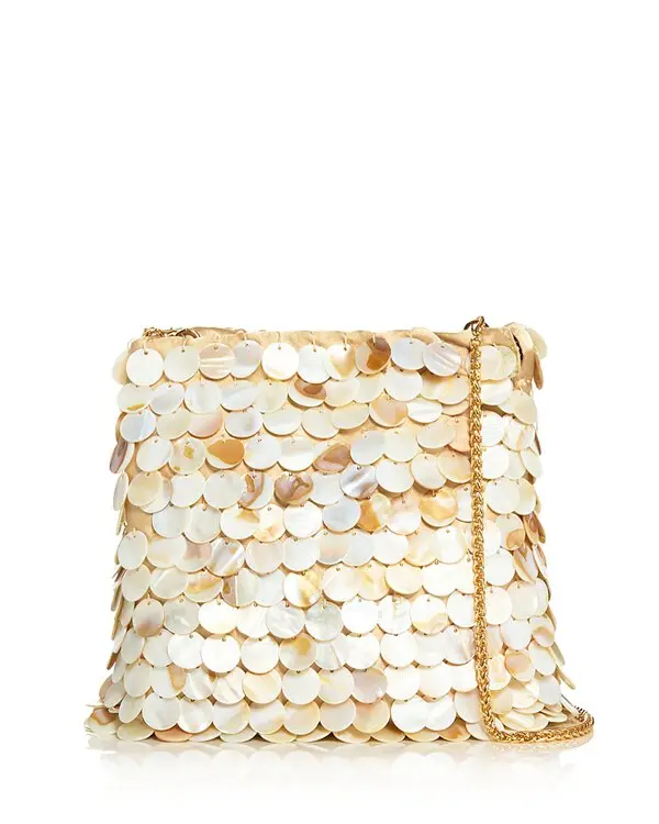 Aqua Sequin Clutch