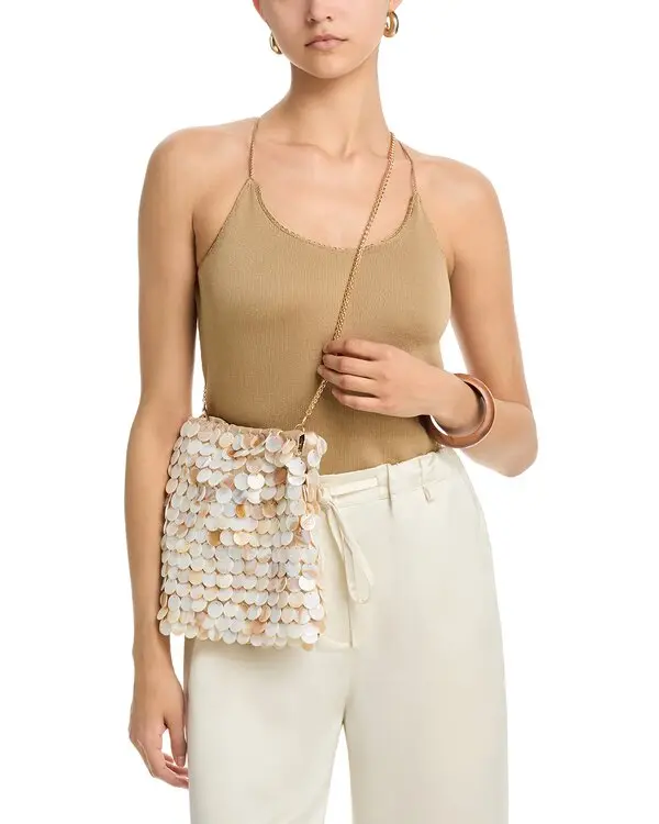 Aqua Sequin Clutch