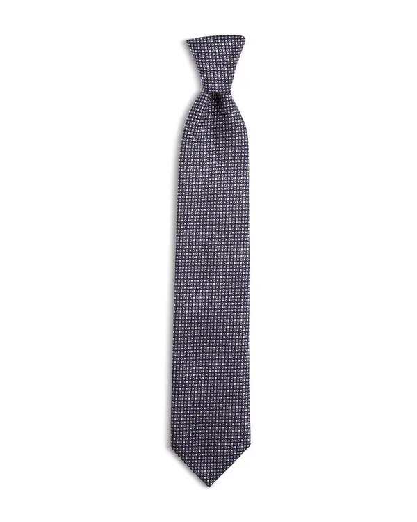 BOSS Classic Geometric Tie - Open Purple