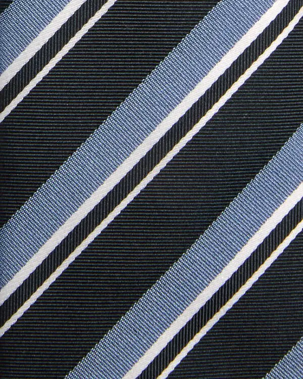BOSS Silk Classic Stripe Neck Tie - Dark Blue