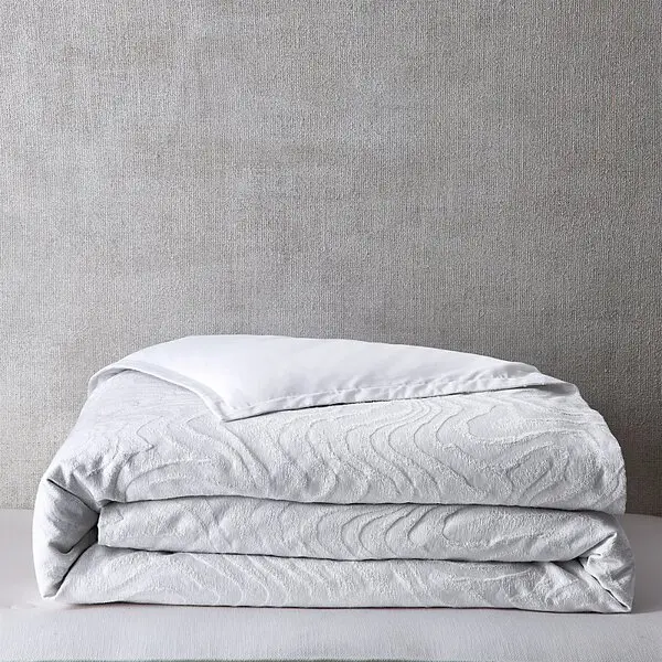 HUDSON PARK COLLECTION Cristallo Marble Duvet Cover, Full/queen Exclusive - Fresh White