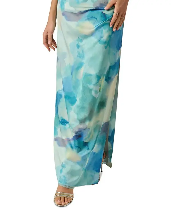 Adrianna Papell Sateen Column Dress