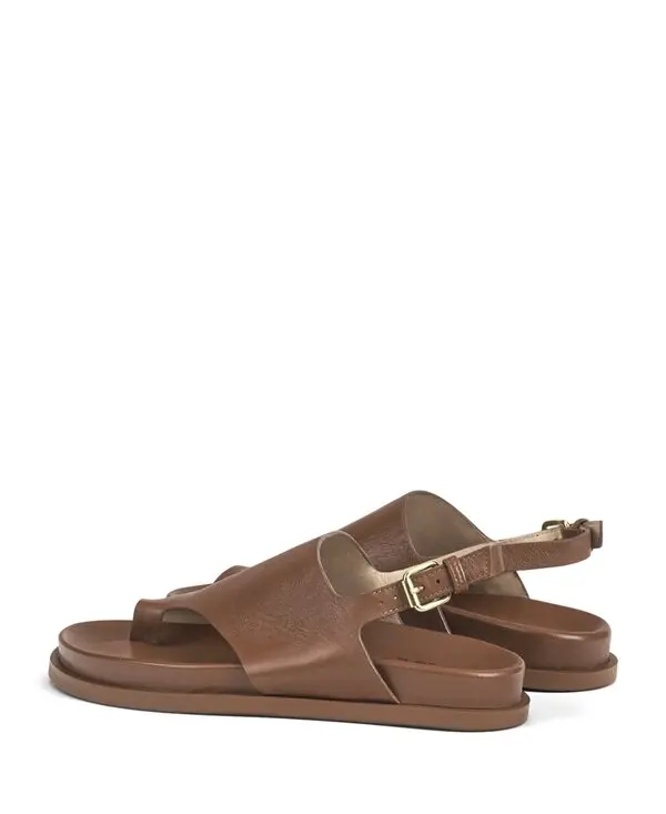Agl Leather Flat Sandals