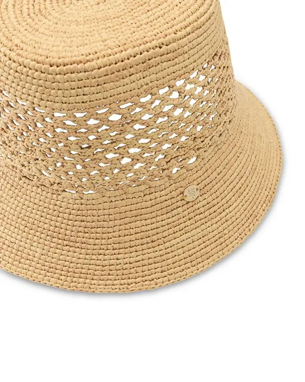Helen Kaminski Hana Raffia Bucket Hat - Natural