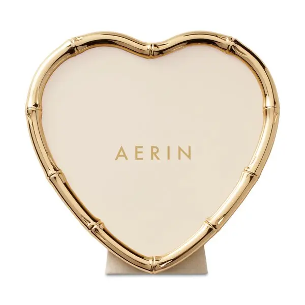 Aerin Ava Bamboo Texture Heart Frame