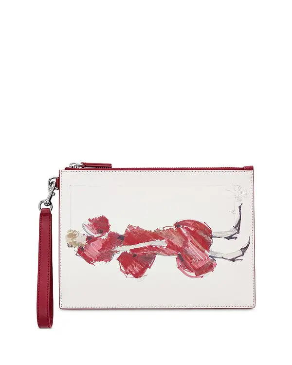 Marc Jacobs The Runway Illustration Wristlet - True Red