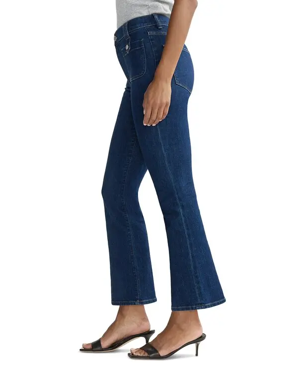 DL1961 Bridget High-rise Instasculpt Bootcut Crop Jeans - Deep Sapphire