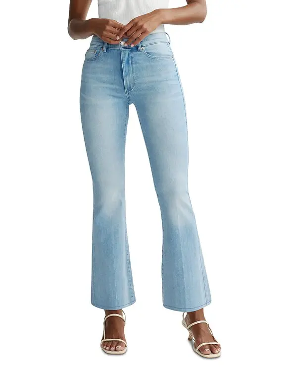 DL1961 Bridget High Rise Instasculpt Bootcut Crop Jeans - Prairie
