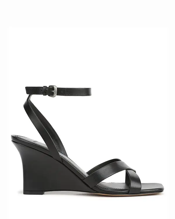 Vince Parma Wedge Sandals - Black