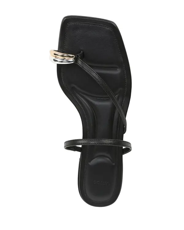 Vince Polli Toe Ring Sandals - Black